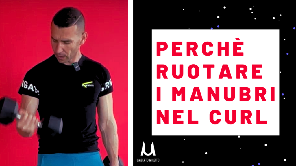 Ruota i manubri nel curl per avere bicipiti più grossi